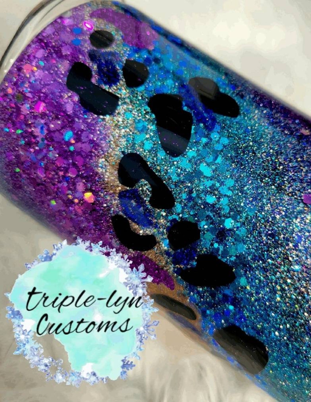 Glitter Swirl/ Leopard Print/ Custom Glitter - Etsy