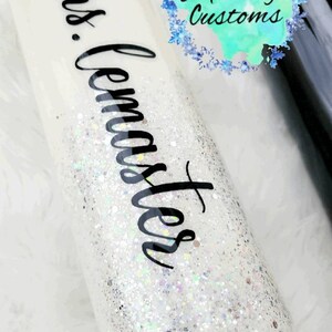Bride/ Groom Husband and Wife/ Wedding Custom Tumbler/ Custom Glitter ...