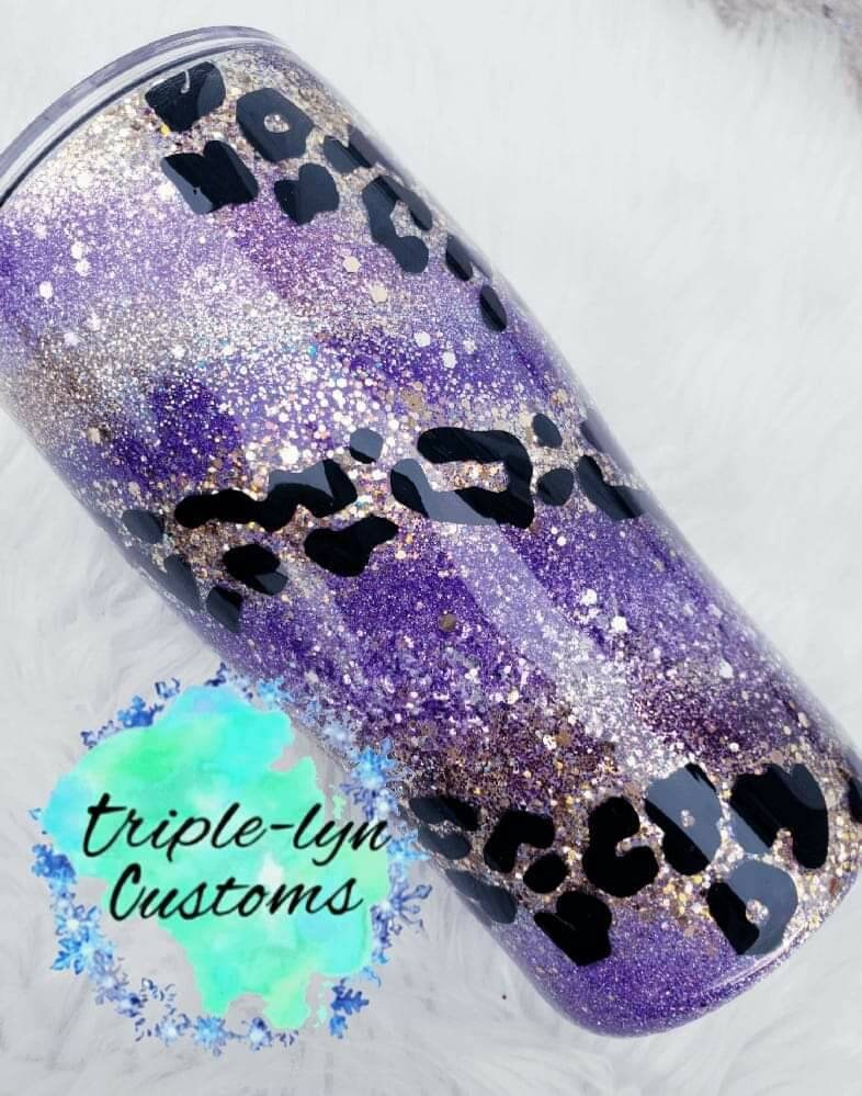 Glitter Swirl/ Leopard Print/ Custom Glitter | Etsy