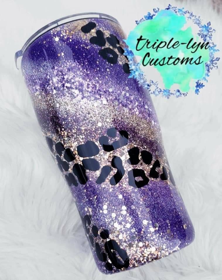 Glitter Swirl/ Leopard Print/ Custom Glitter | Etsy