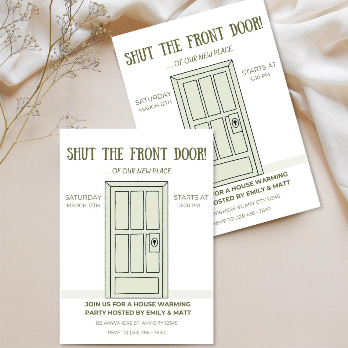 Editable House Warming Invitation, House Warming Party, New House, Shut ...
