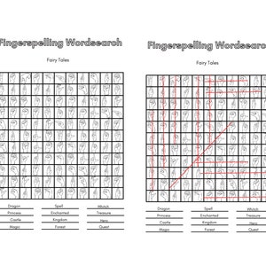 ASL Sign Language Wordsearch Puzzles-24 Printable PDF Puzzles With ...
