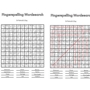 ASL Sign Language Wordsearch Puzzles-24 Printable PDF Puzzles With ...