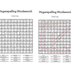ASL Sign Language Wordsearch Puzzles-24 Printable PDF Puzzles With ...