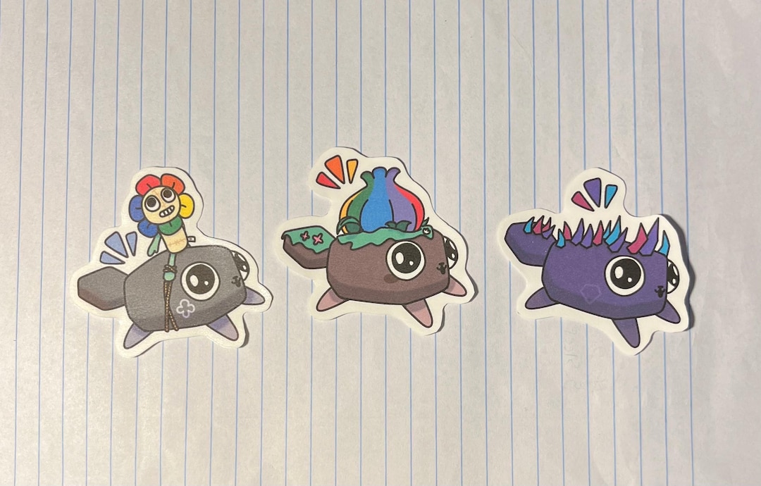 Dandys World Pebble Stickers - Etsy