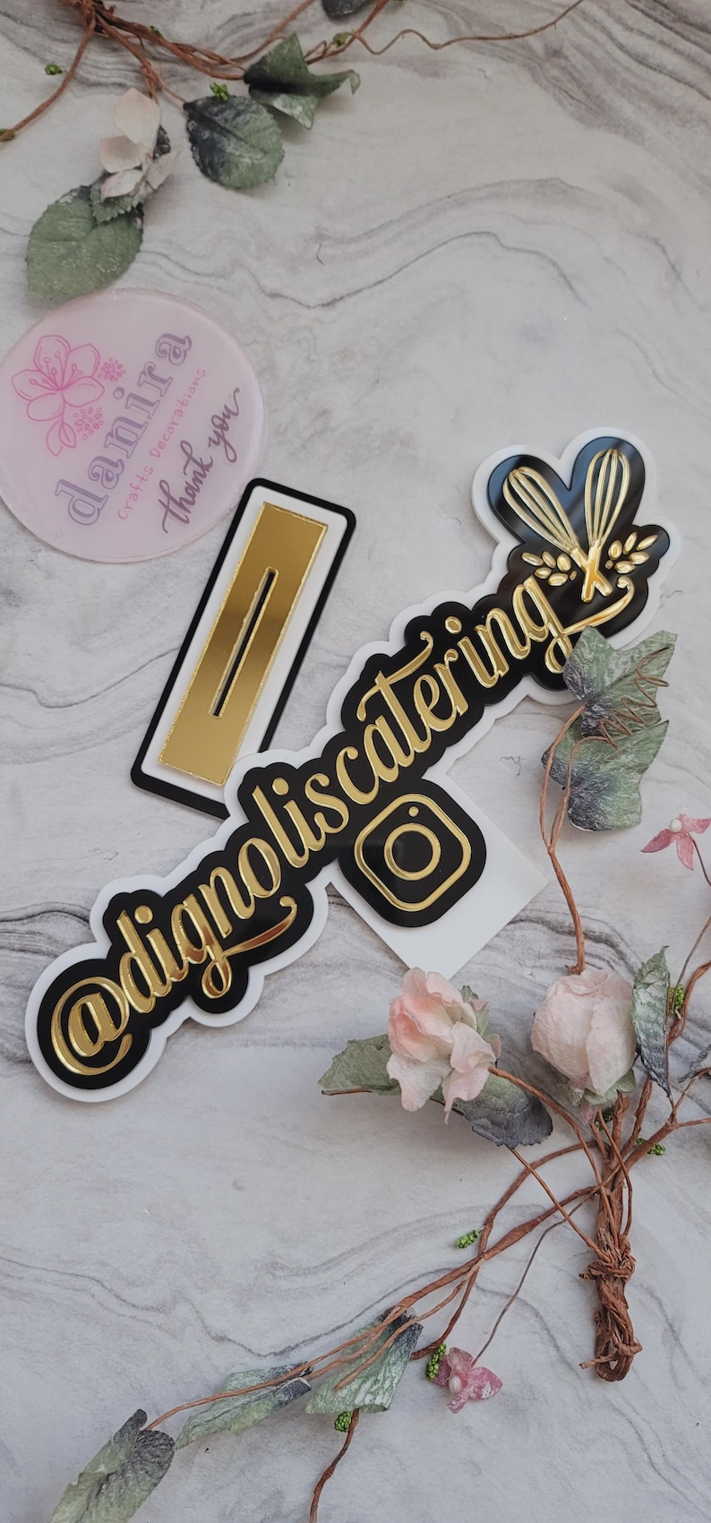 Custom Business Social Media Sign, Acrylic Watermark, Inst Red Social ...