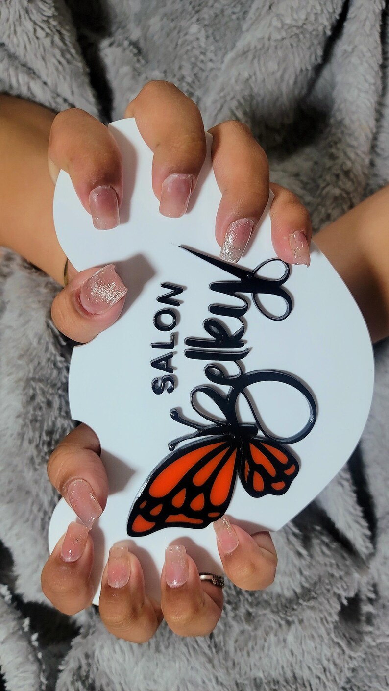 Custom Acrylic Nails Prop Photo Acrylic Buissnes Logo Nail Branding - Etsy