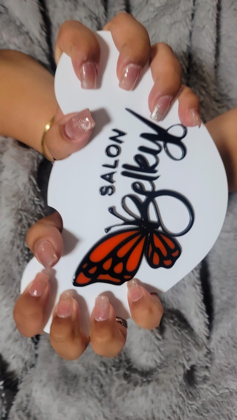 Custom Acrylic Nails Prop Photo Acrylic Buissnes Logo Nail Branding - Etsy
