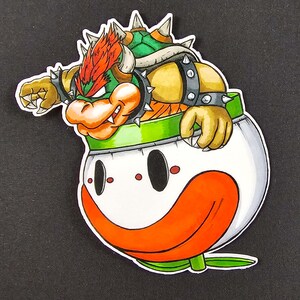 Hand Drawn Bowser Sticker: Nintendo Fan Art - Etsy