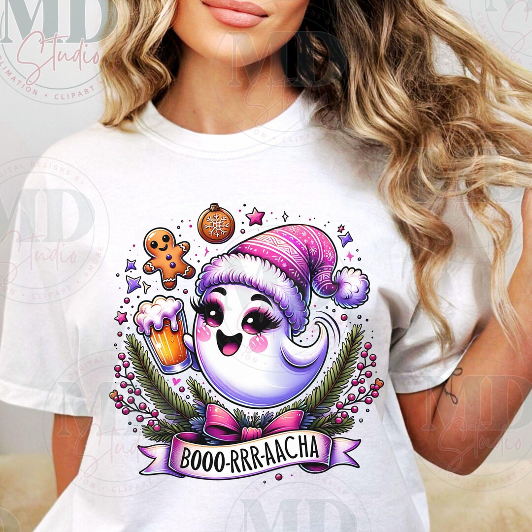 Christmas Ghost Latina Funny PNG, Mexican Funny Christmas Latino Shirt ...