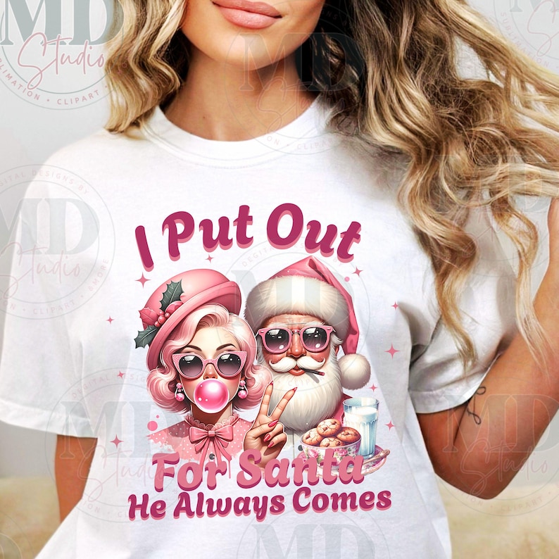 Retro I Put Out for Santa Png, Funny Christmas Png, Funny Christmas Sublimation Design, Funny ...