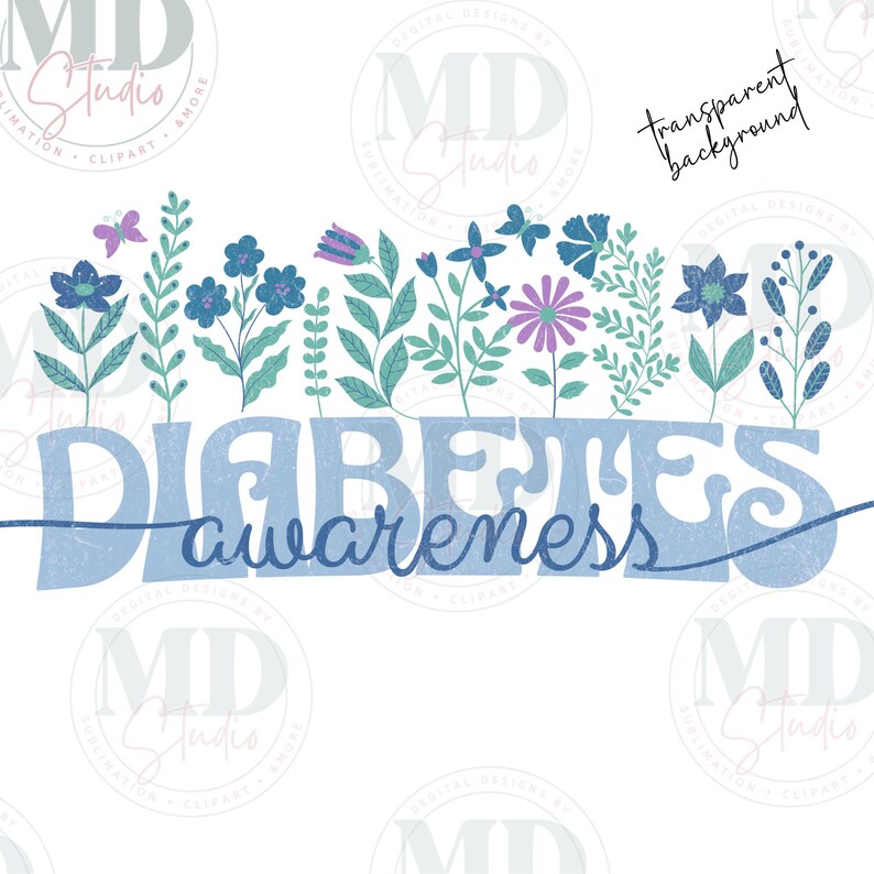 Diabetes Awareness Png Fight Diabetes Month in November We Wear Blue ...