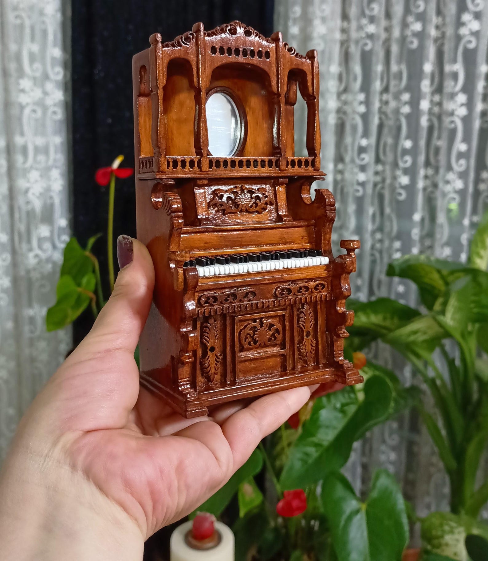 Vintage Miniature Piano, Dollhouse Miniature, Dollhouse Furniture, Arts ...