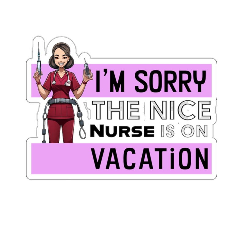 Funny Nursing Student Meme Kiss-cut Stickers - Hilarious Medical ...