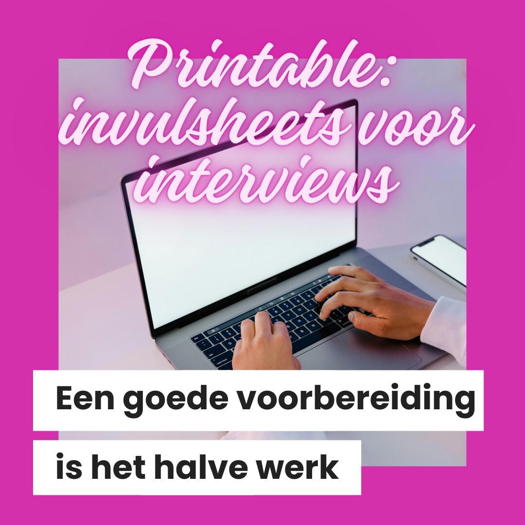 Printable Interview Fill-in Sheet - Etsy