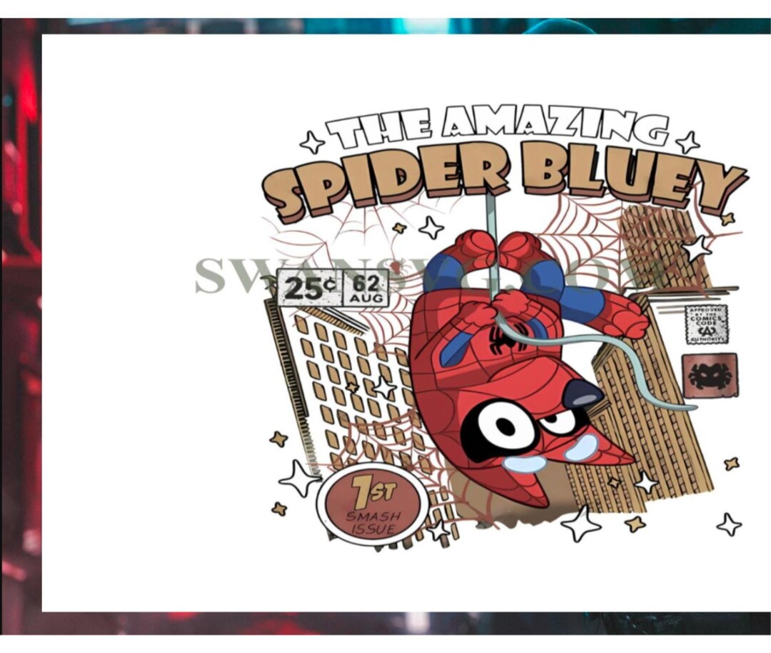 Bluey Spider Man Across the Spider-verse Png - Etsy