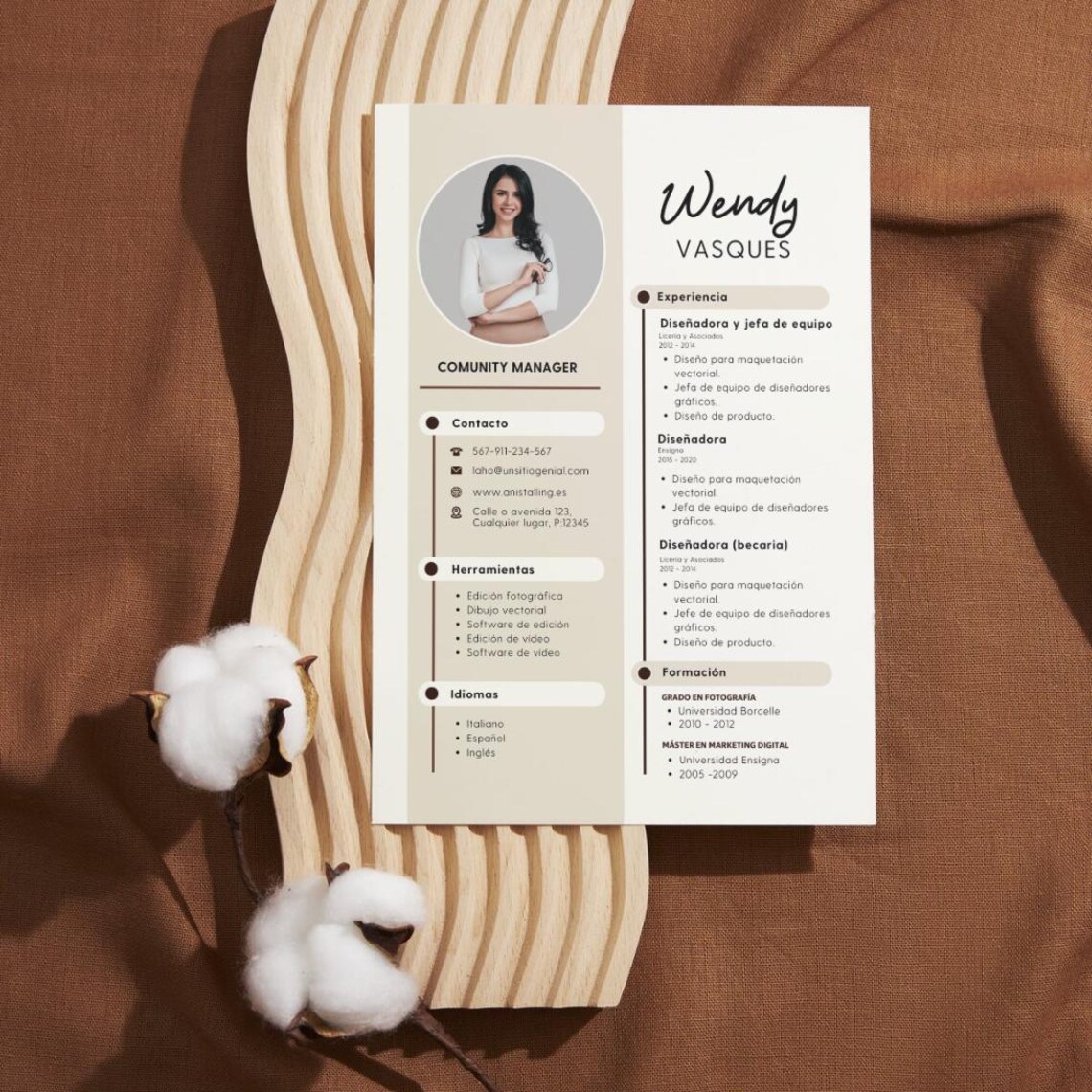 Editable Resume Template | Customizable in Canva for Women - Etsy