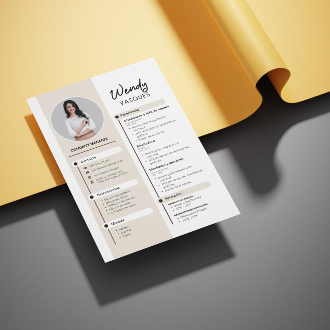 Editable Resume Template | Customizable in Canva for Women - Etsy