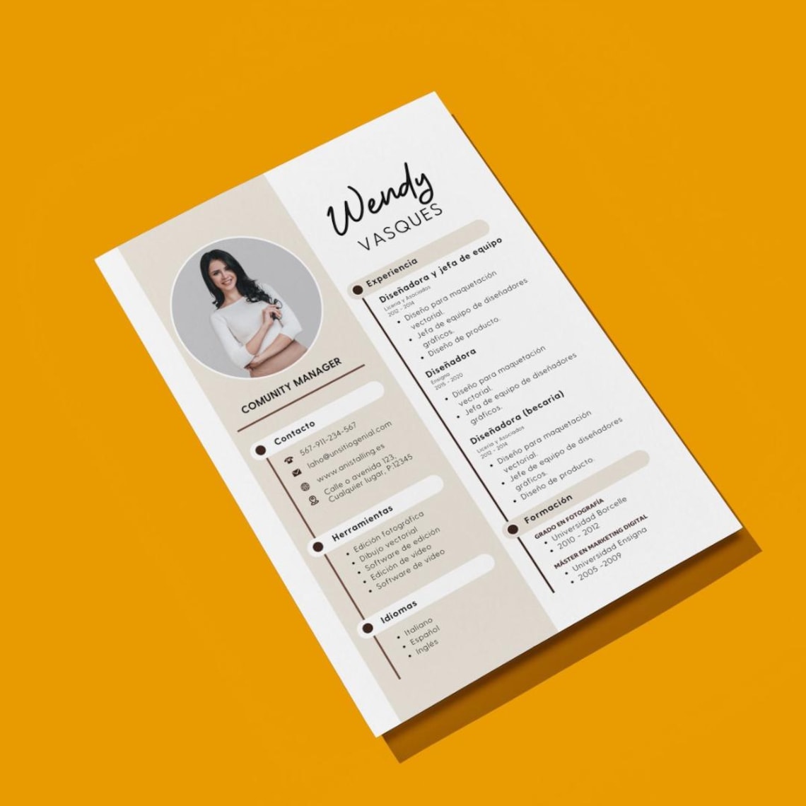 Editable Resume Template | Customizable in Canva for Women - Etsy