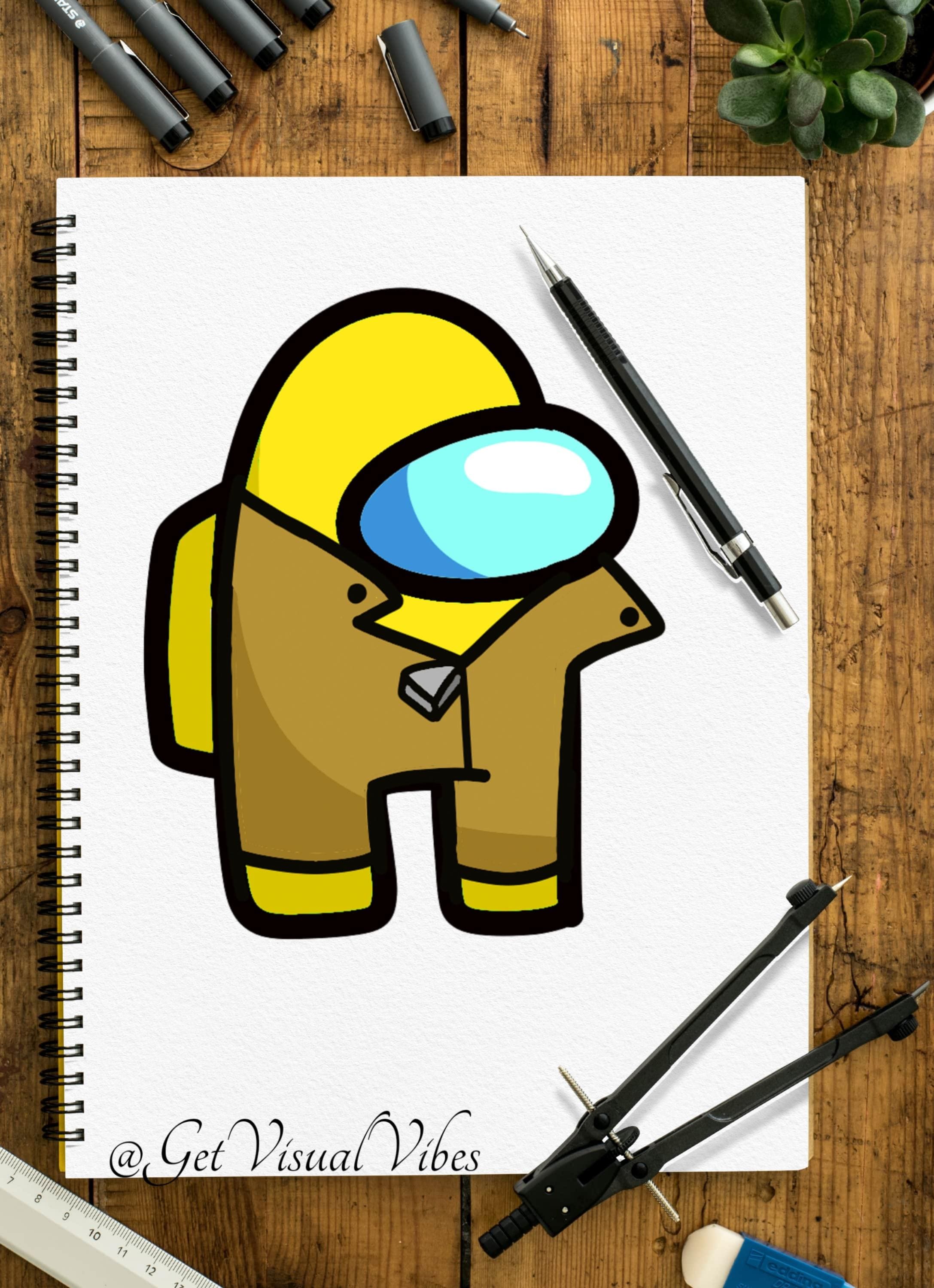 Among Us Cartoon Character Clipart: High-resolution PNG Bundle (digital ...