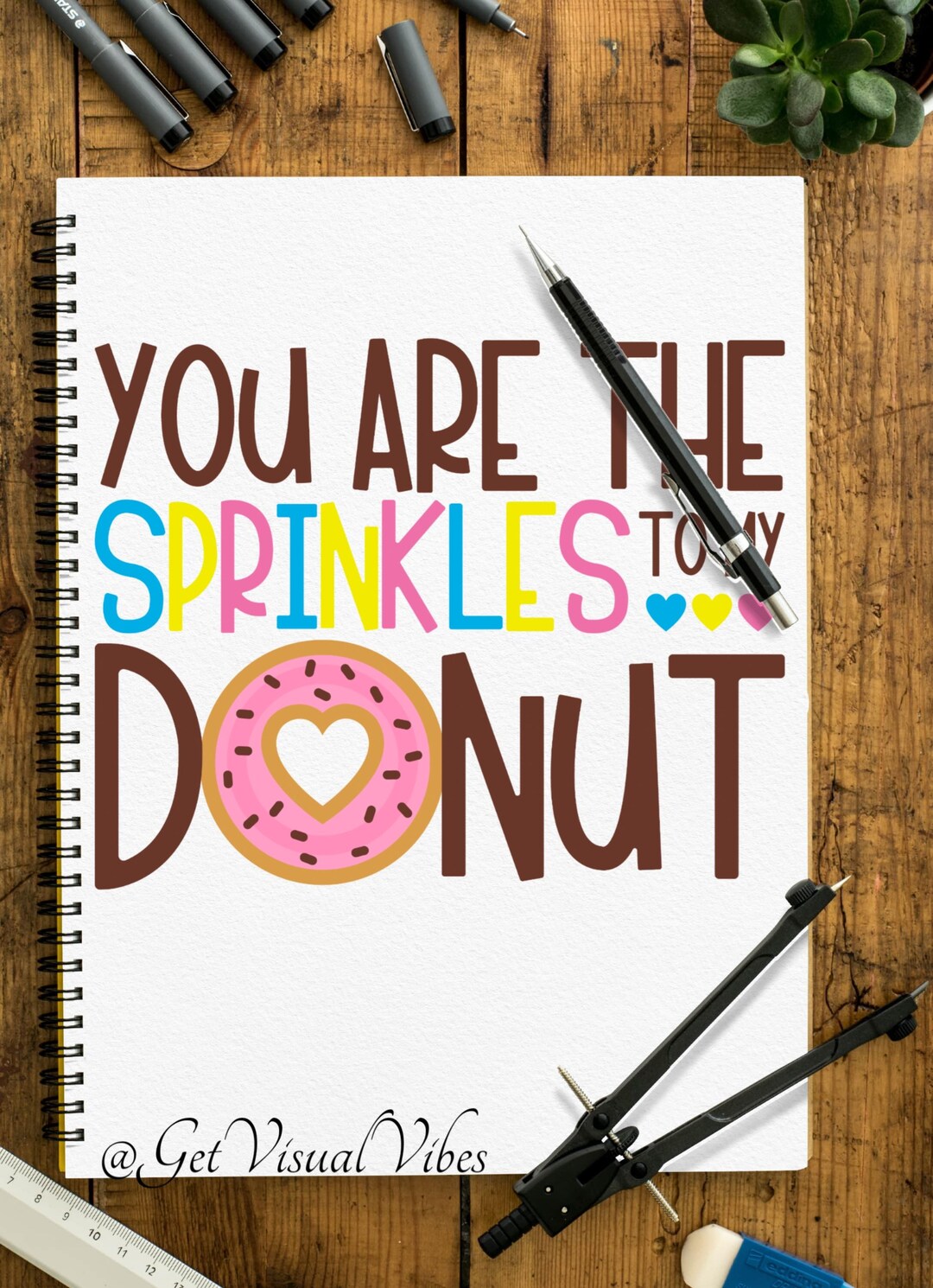 You Are the Sprinkles to My Donut Quote - Digital Image (PNG) - Etsy
