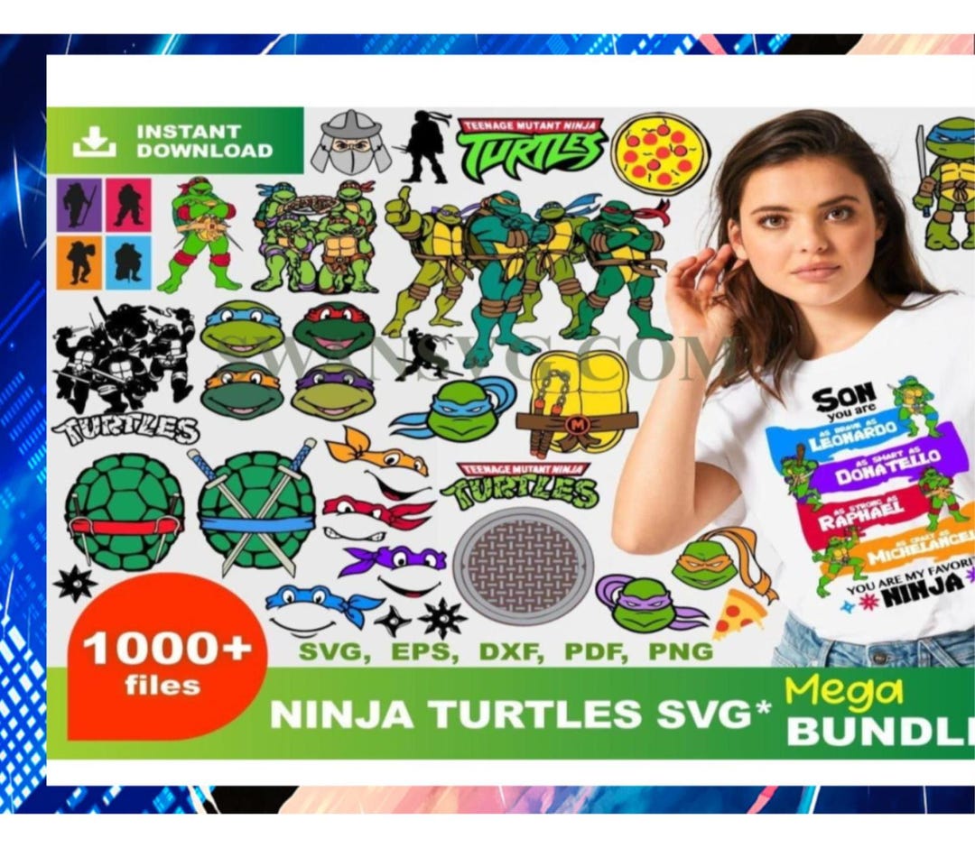 Ninja Turtle Bundle Svg, Trending Svg, Ninja Svg - Etsy