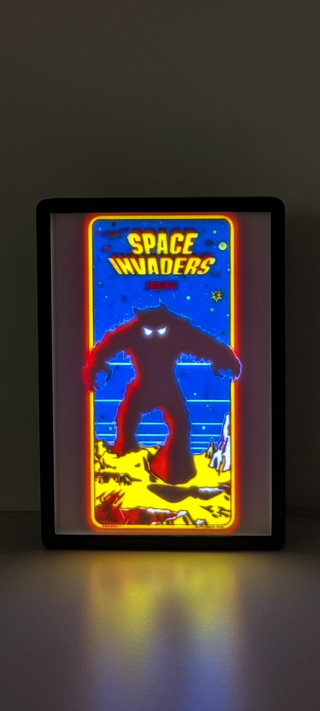 Space Invaders Retro Lightbox - Etsy