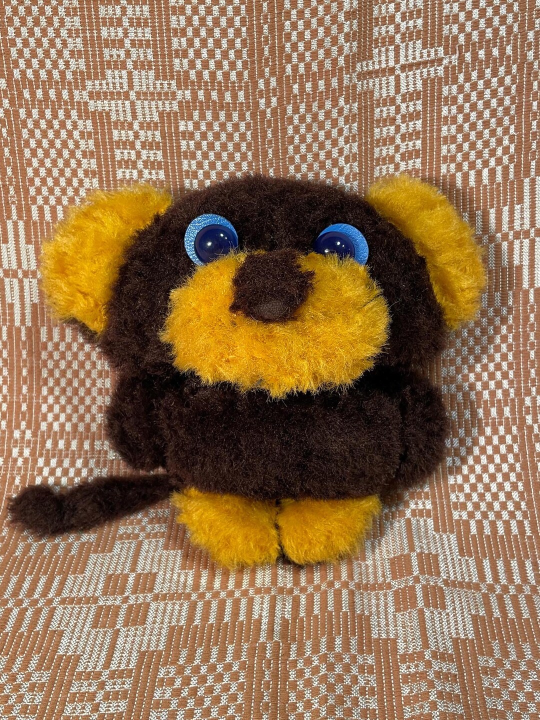Vintage Soviet Plush Monkey Toy | USSR Stuffed Animal, 17cm - Etsy