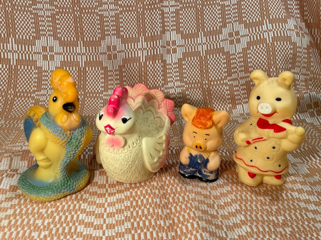 Vintage Soviet Rubber Animal Toy | 1980s USSR Collectible Figurine - Etsy