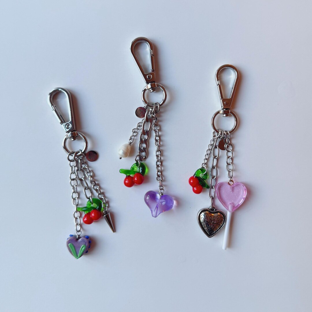 BAG CHARM KEYCHAIN - Etsy