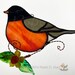 Robin Handmade Stained Glass Suncatcher - Etsy