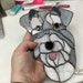 Schnauzer Handmade Stained Glass Suncatcher Miniature Schnauzer Giant ...
