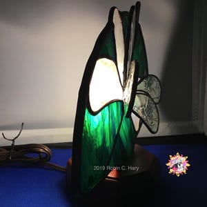 Dragonfly Handmade Stained Glass Lamp - Etsy