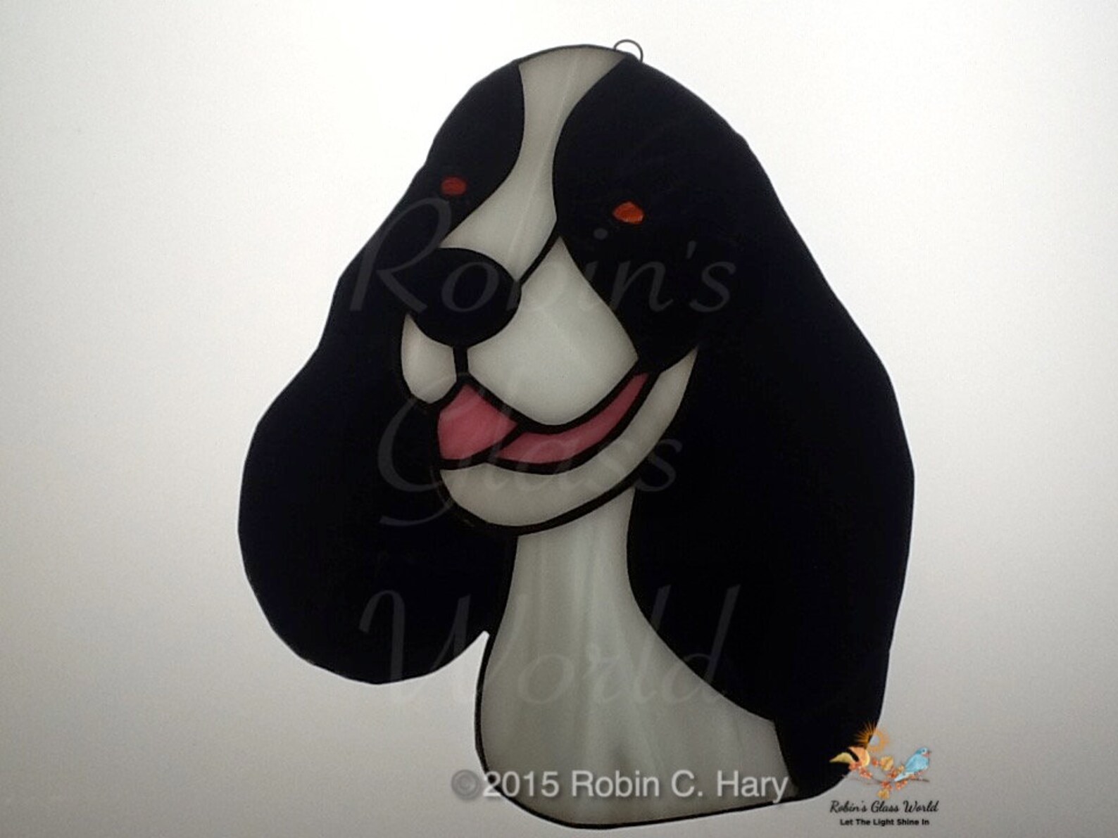 English Springer Spaniel Handmade Stained Glass Suncatcher - Etsy
