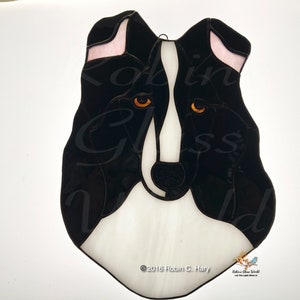 Sheltie Handmade Stained Glass Suncatcher - Etsy