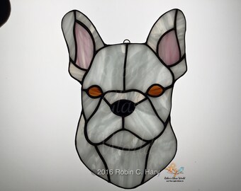 French Bulldog Stained Glass Patterns - Etsy