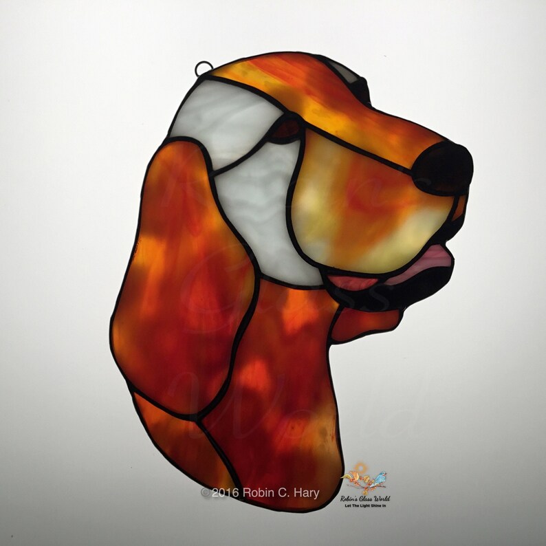 English Setter Handmade Stained Glass Suncatcher - Etsy