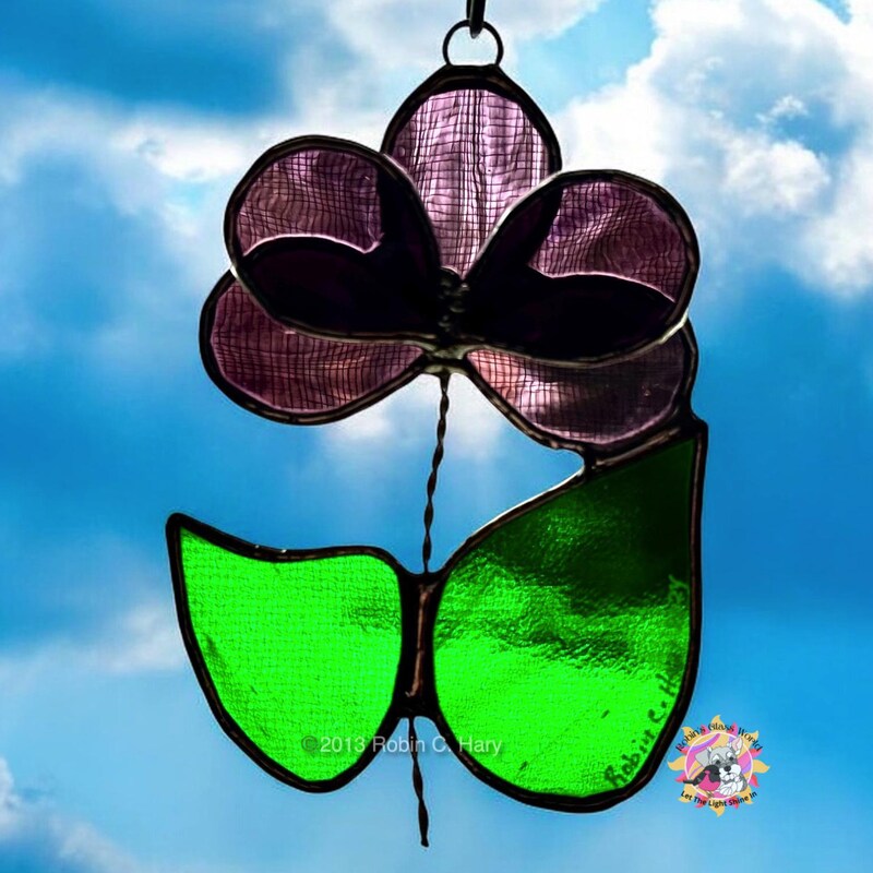 Violet Stained Glass - Etsy