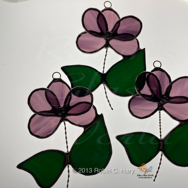 Violet Stained Glass - Etsy