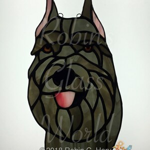 Schnauzer Handmade Stained Glass Suncatcher Miniature Schnauzer Giant ...