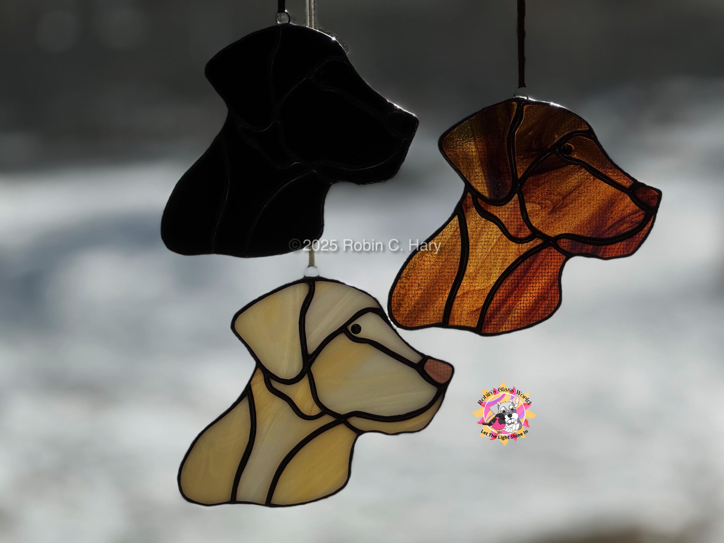 Labrador Retriever Handmade Stained Glass Ornament/ Dog Lover Gift - Etsy