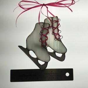 Ice Skates Handmade Stained Glass Suncatcher | Etsy