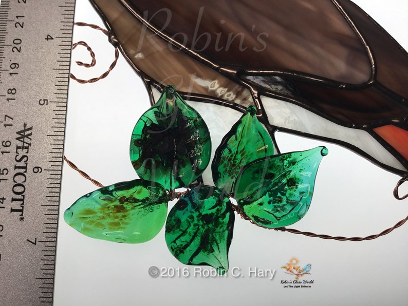 Red Tailed Hawk Handmade Stained Glass Suncatcher - Etsy