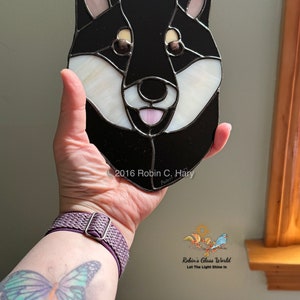 Shiba Inu Handmade Stained Glass Suncatcher - Etsy