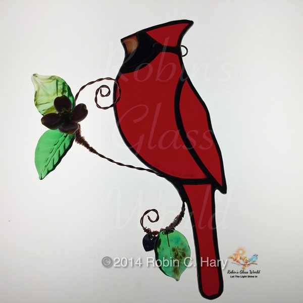Stained Glass Cardinal Pattern - Etsy