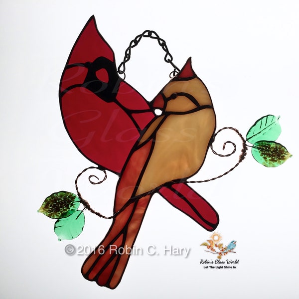 Stained Glass Cardinal Pattern - Etsy