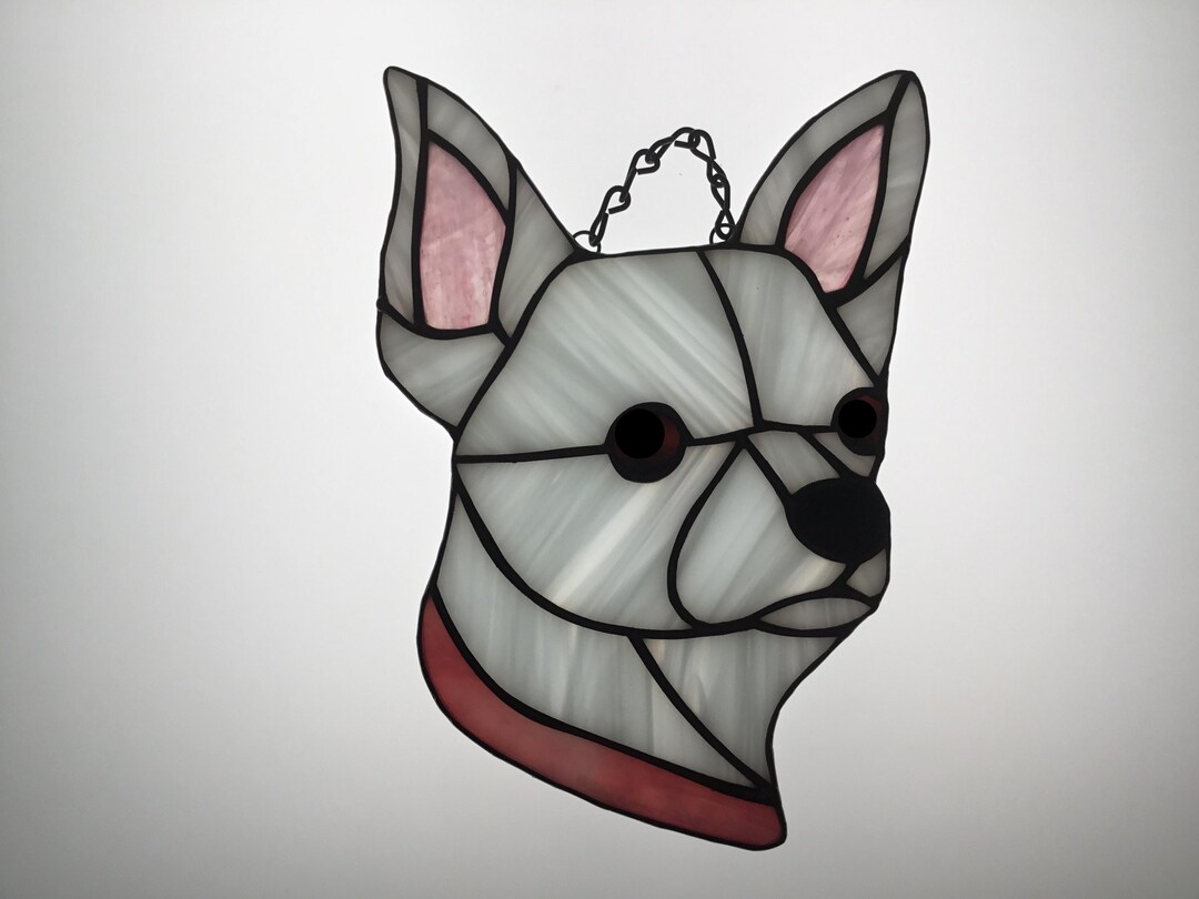 Chihuahua Stained Glass Pattern - Etsy