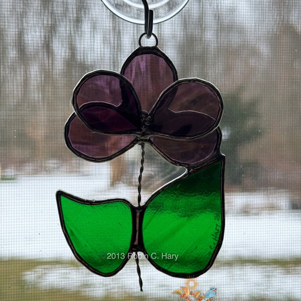 Violet Stained Glass - Etsy