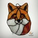 Red Fox Handmade Stained Glass Suncatcher - Etsy