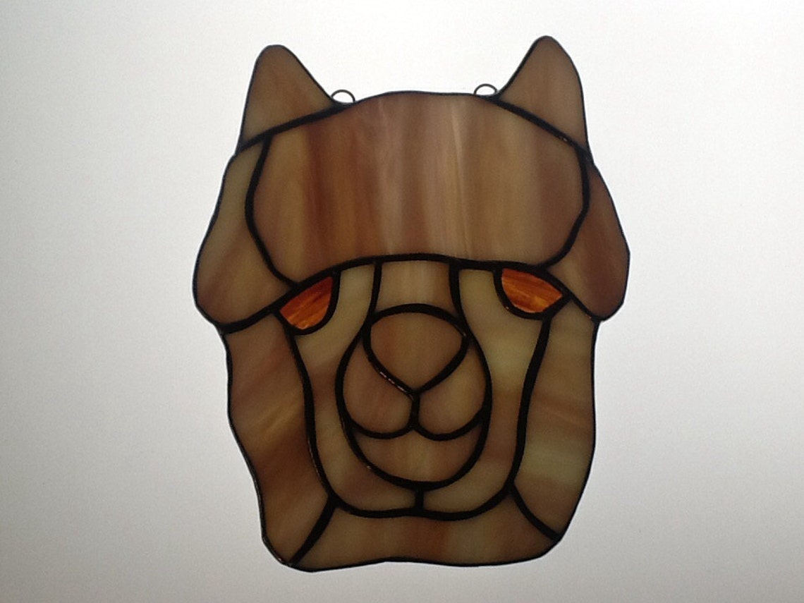 Alpaca Handmade Stained Glass Suncatcher - Etsy